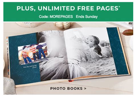 Image result for Unlimited Pages Shutterfly Code