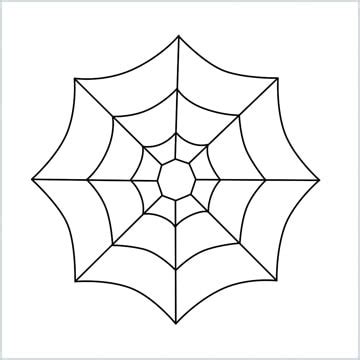 Image result for Draw Spider Web