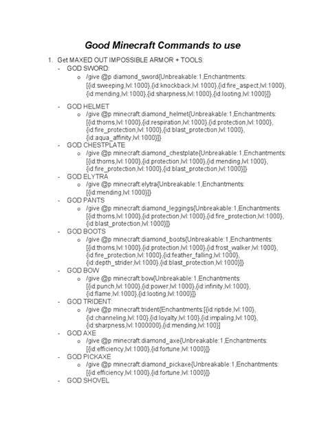 Image result for Printable List of Minecraft Commands