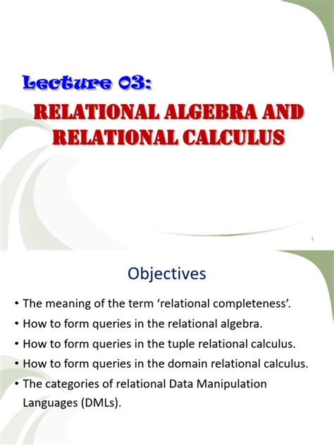 Image result for Relational Algebra Lecture