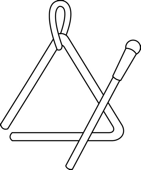 Image result for Triangle Instrument Line Drawing