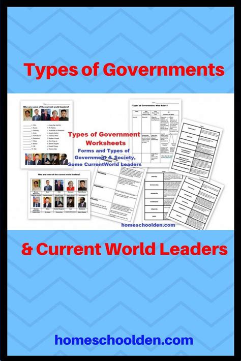 Image result for Types of Government Systems Worksheet