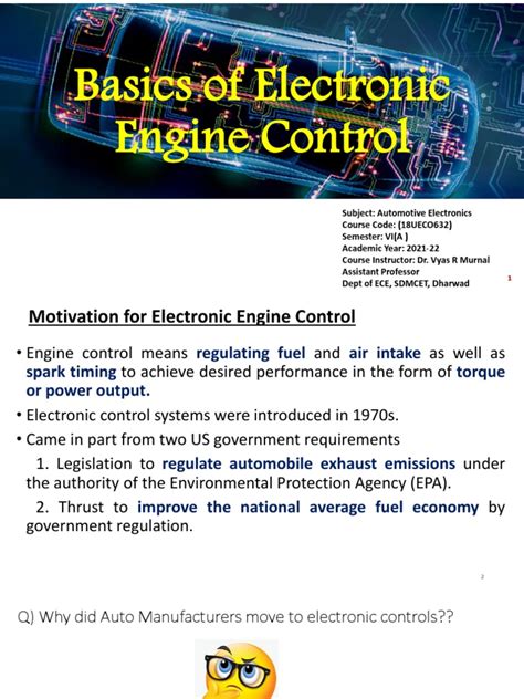 Image result for Evolution of Engine Control System