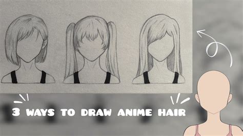 Image result for Anime Hair Drawing Tutorial