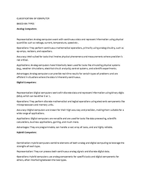 Image result for Classification of Computer According to Technology