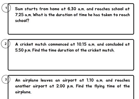 Image result for Learning Notebook Time Related Word Problems