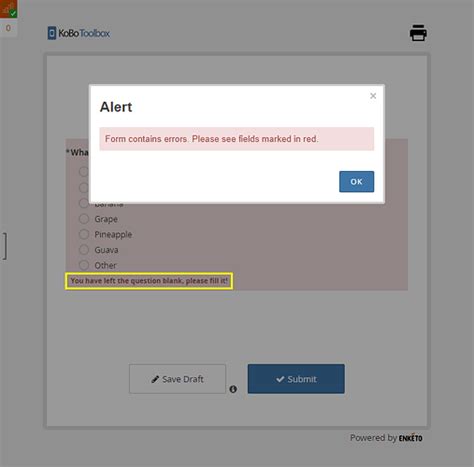 Image result for Alert When Box Not Fill In