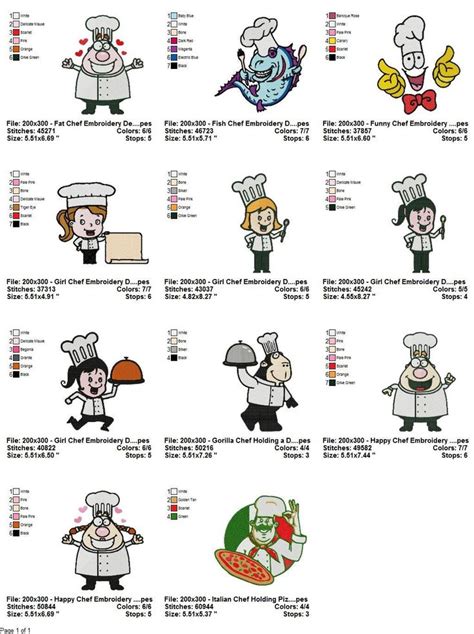 Image result for Chef Embroidery