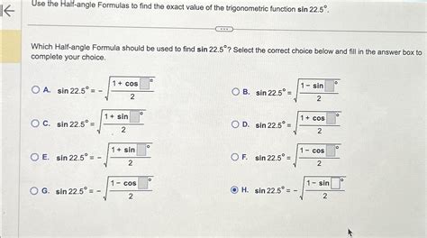 Image result for Half-Angle Formula Examples
