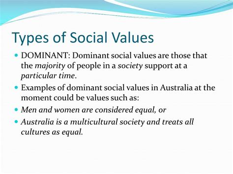 Image result for Social Values Examples