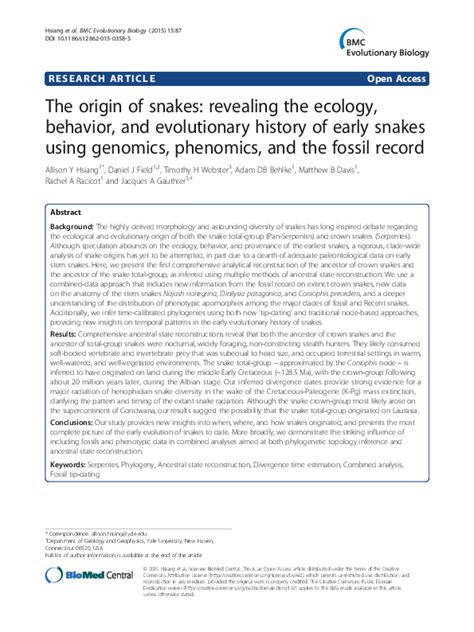 Image result for Snakes Origins Explained