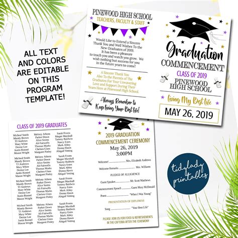 Image result for High School Graduation Program Examples
