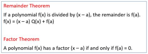 Image result for Factor Theorem