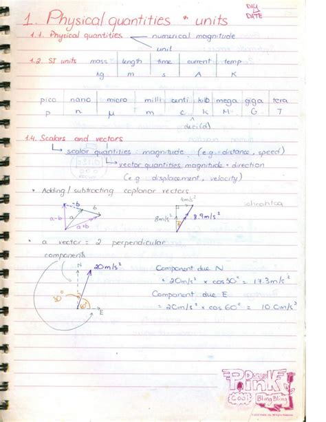 Image result for Handwritten Notes of Physics Class 12
