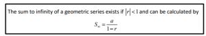 Image result for Sum to Infinity Examples