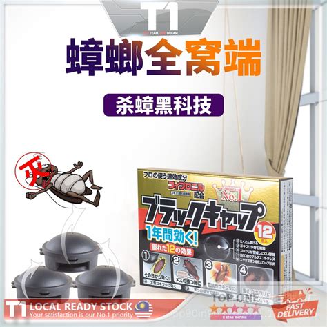 T1 6pcs/12pcs [Imported Japan] Cockroach Killer Power Trap Killing Bait ...