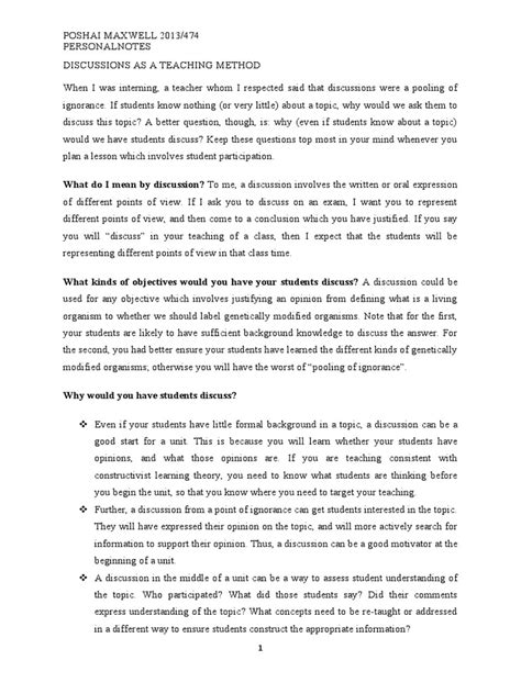 Image result for Discussion Method of Teaching PDF