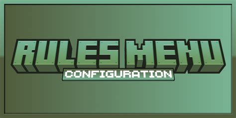 Image result for Rules Menu