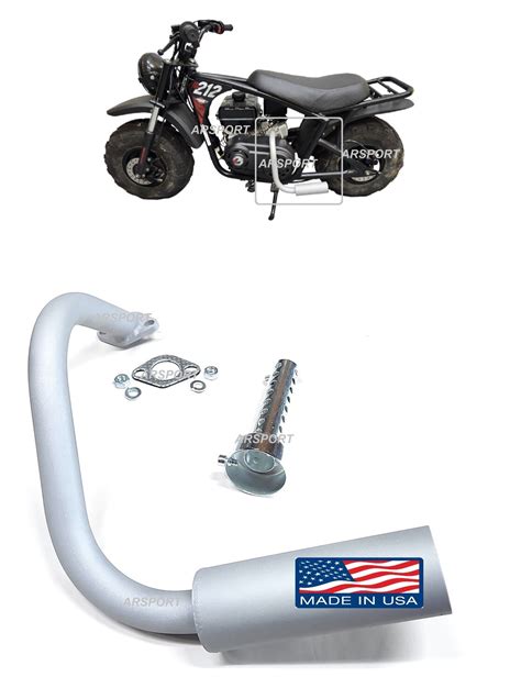Image result for Mini Bike Header Muffler