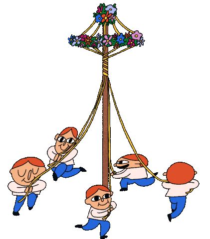 Image result for Maypole Dancing GIF