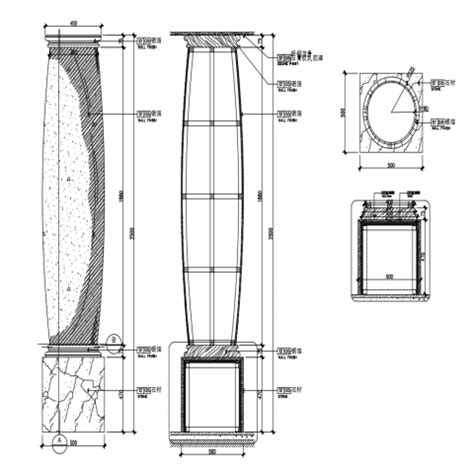 Image result for Column CAD Drawing