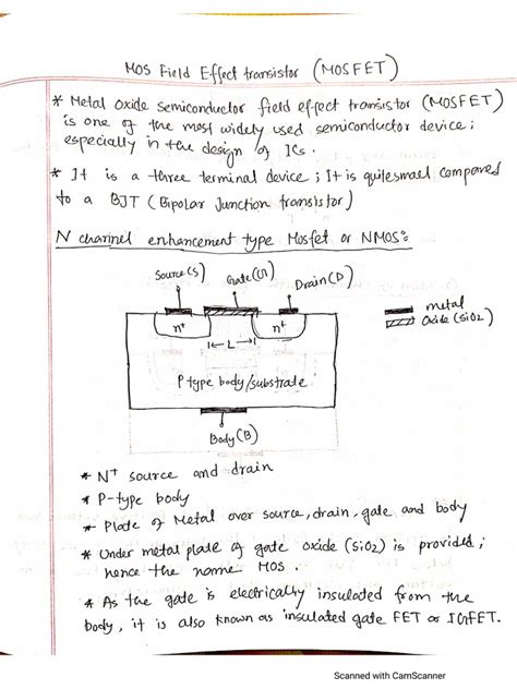 Image result for MOS FET Notes
