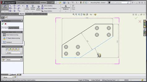 Image result for Align Dimensions in Drawing SolidWorks