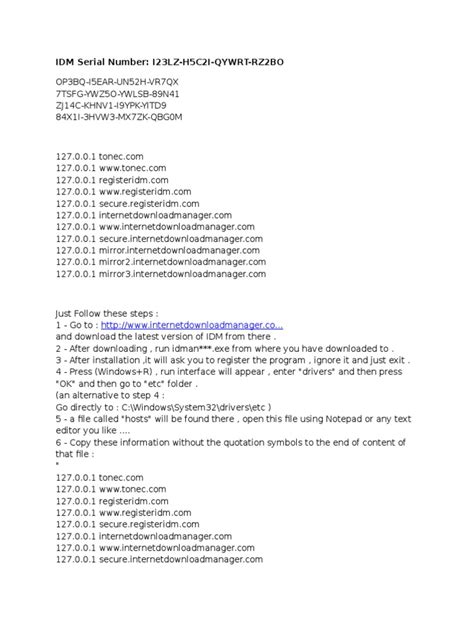 Image result for Idm Serial Num