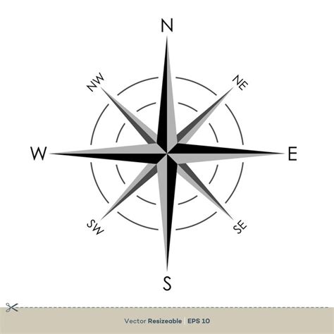 Image result for Compass Rose Vector