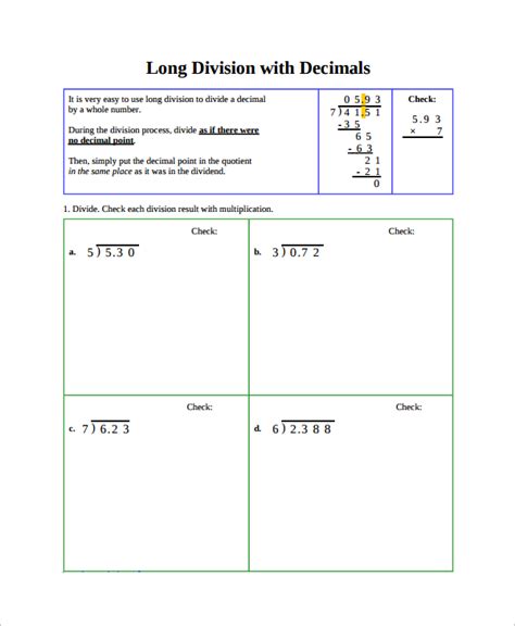 Image result for Long Division with Decimals Explained