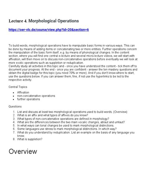 Image result for Types of Morphological Processes PDF