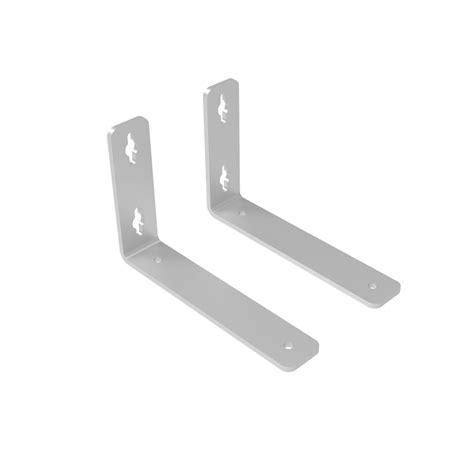 Heavy Duty White Floating Shelf Bracket for Wall Mounted Shelves-6 INCH ...
