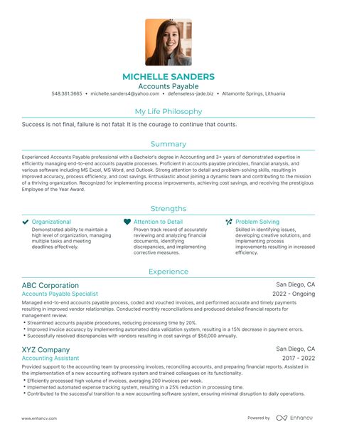 Image result for Accounts Payable Resume Examples