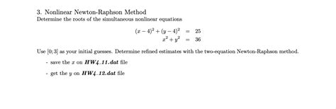 Image result for Nonlinear Newton-Raphson Formula