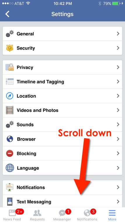 Image result for Facebook iOS App Settings
