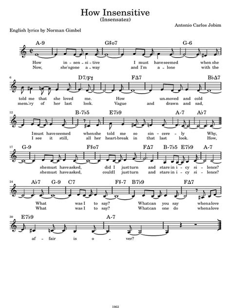 Image result for How Insensitive Cover