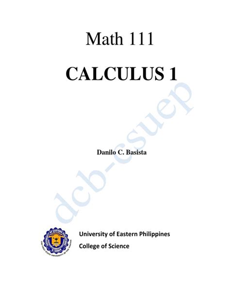 Image result for Calculus 1 Course PDF