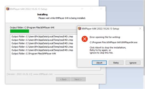 Image result for KMP Setup Error Opening File