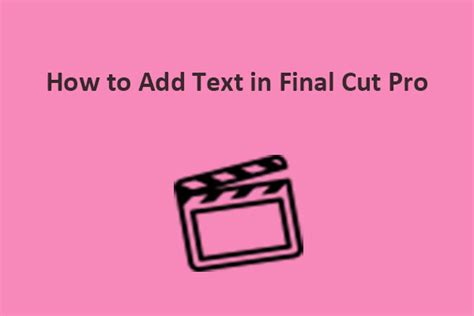Image result for Text Final Cut Pro