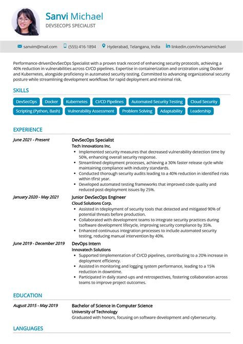 Image result for DevOps Engineer Resume Examples