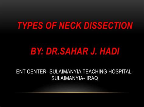 Image result for Types of Neck Dissection