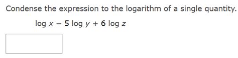 Image result for Condense Expression to a Single Logarithm