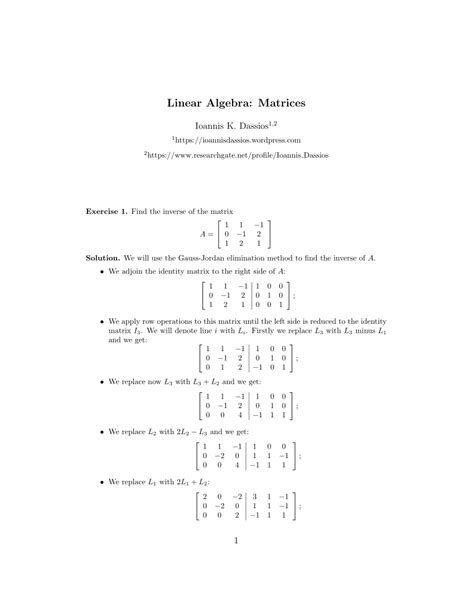 Image result for Linear Algebra Matrices