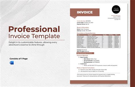Image result for General Contractor Invoice Template