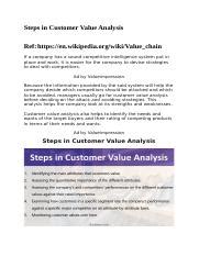 Image result for Customer Value Analysis Steps