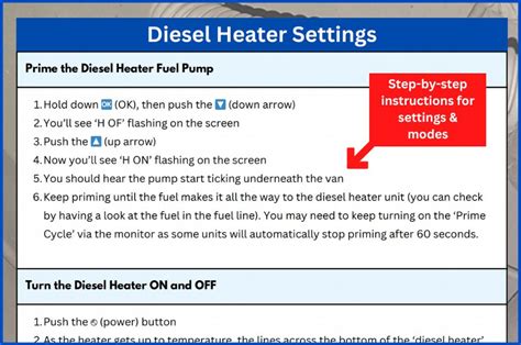 Image result for Diesel Heater Operating Instructions