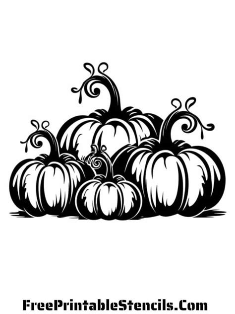 Free Printable Pumpkin Stencils and Silhouettes - Free Printable Stencils