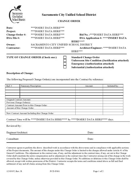 Image result for Document Change Order Process