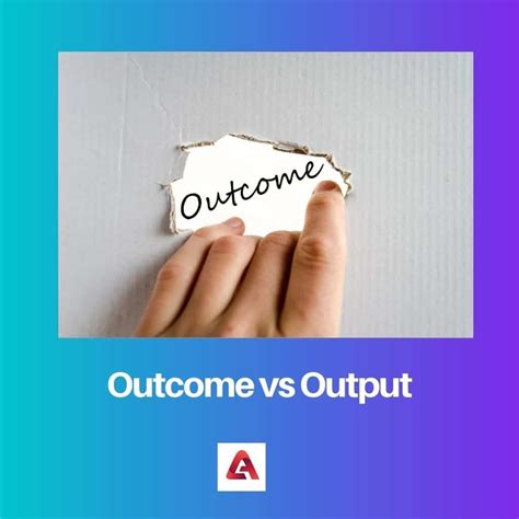 Image result for Output vs Outcome