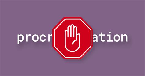 Image result for Avoid Procrastination Sign